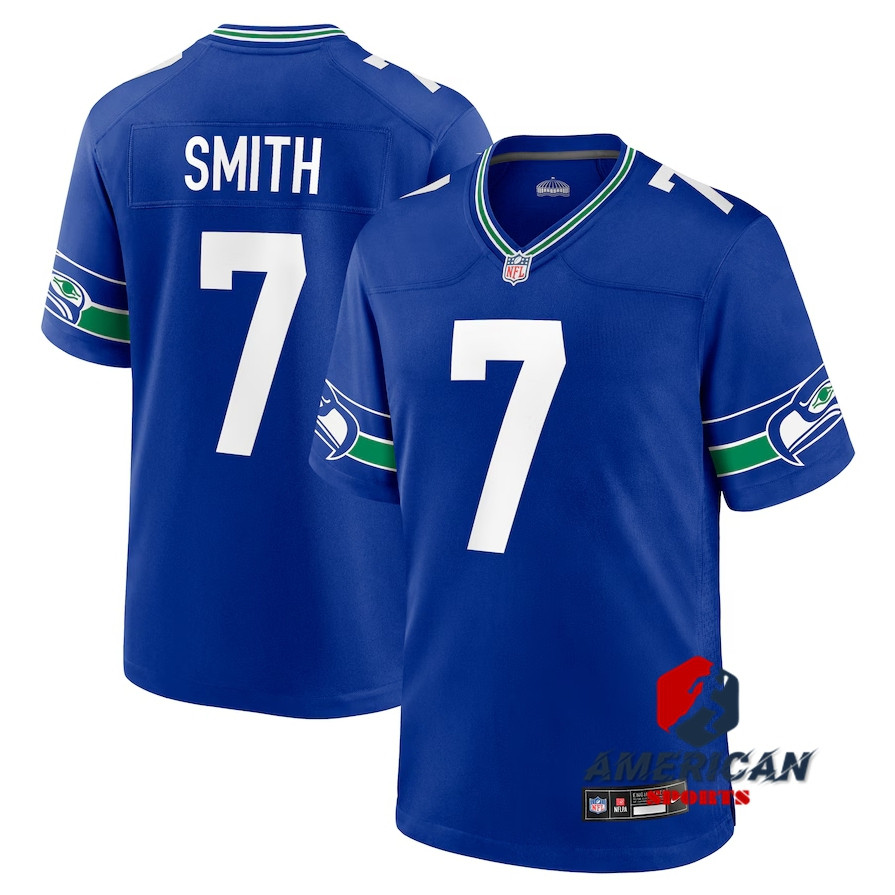 男式 NFL 西雅圖海鷹隊 Geno Smith Throwback Player 限量美式足球球衣 | 蝦皮購物