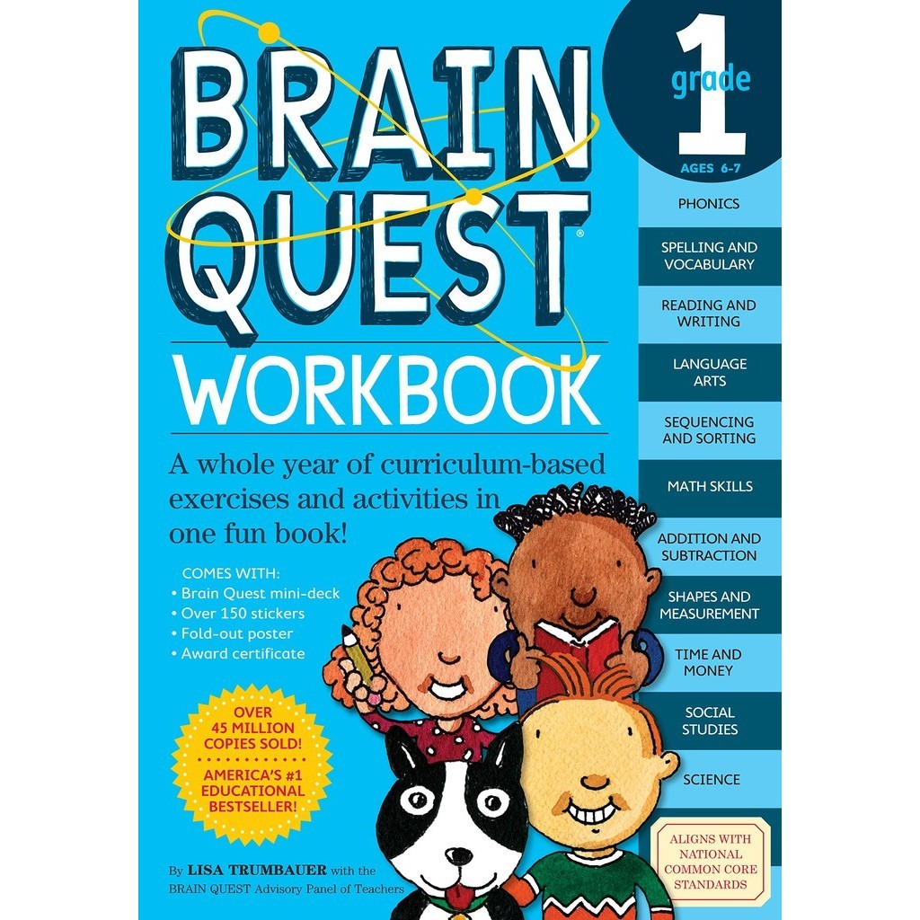 Brain Quest Workbook Grade 1/Lisa Trumbauer【禮筑外文書店】 | 蝦皮購物