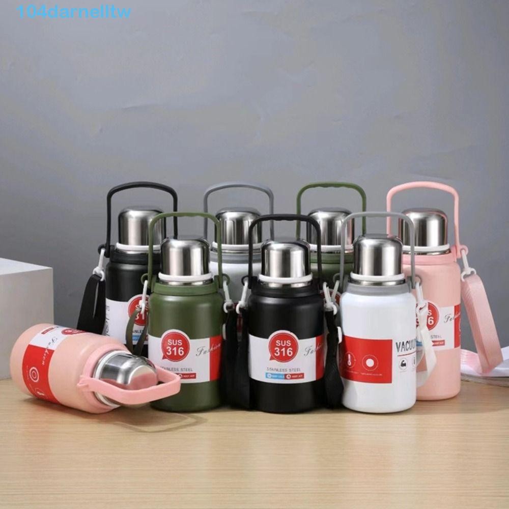 DARNELLTW運動保溫水壺,絕緣900ML/1200ML手持保溫瓶,保持冷和熱316不銹鋼保溫杯 | 蝦皮購物