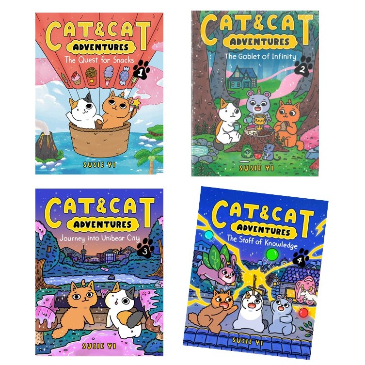 Cat & Cat Adventures (Book 1-4) (graphic novel)/Susie Yi【禮筑外文書店】 | 蝦皮購物