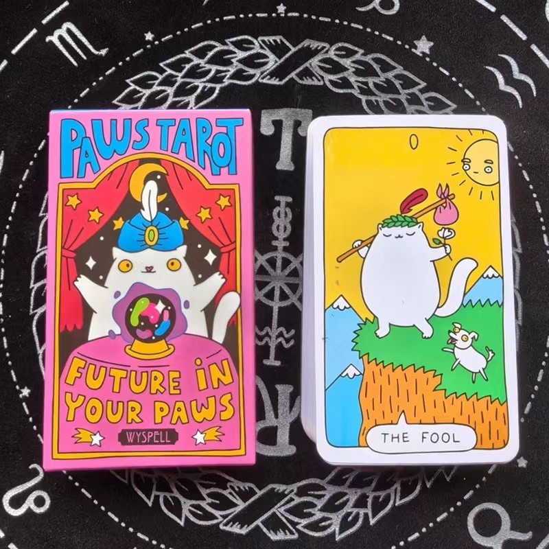 台灣發貨-爪子塔羅牌 paws tarot future in your paws 英文訂製桌遊牌卡 偉特 神諭卡 塔羅 | 蝦皮購物