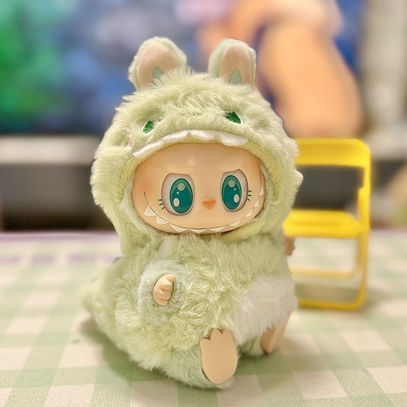 Labubu 拉布布娃衣 僅衣服 一二代吊飾labubu衣服拉布布坐坐派對娃衣鯊魚麋鹿套裝 蝦皮購物