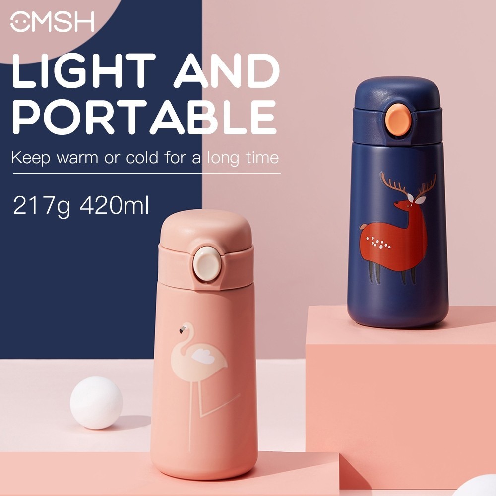 保溫杯 304保溫瓶420ml保溫杯可愛水瓶水瓶學校水瓶 | 蝦皮購物