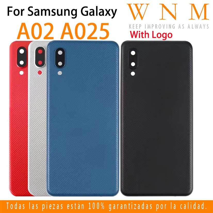 SAMSUNG 三星 Galaxy A02 A025 背面電池蓋外殼帶 LOGO 電池玻璃後蓋後門外殼更換部件帶框架 | 蝦皮購物