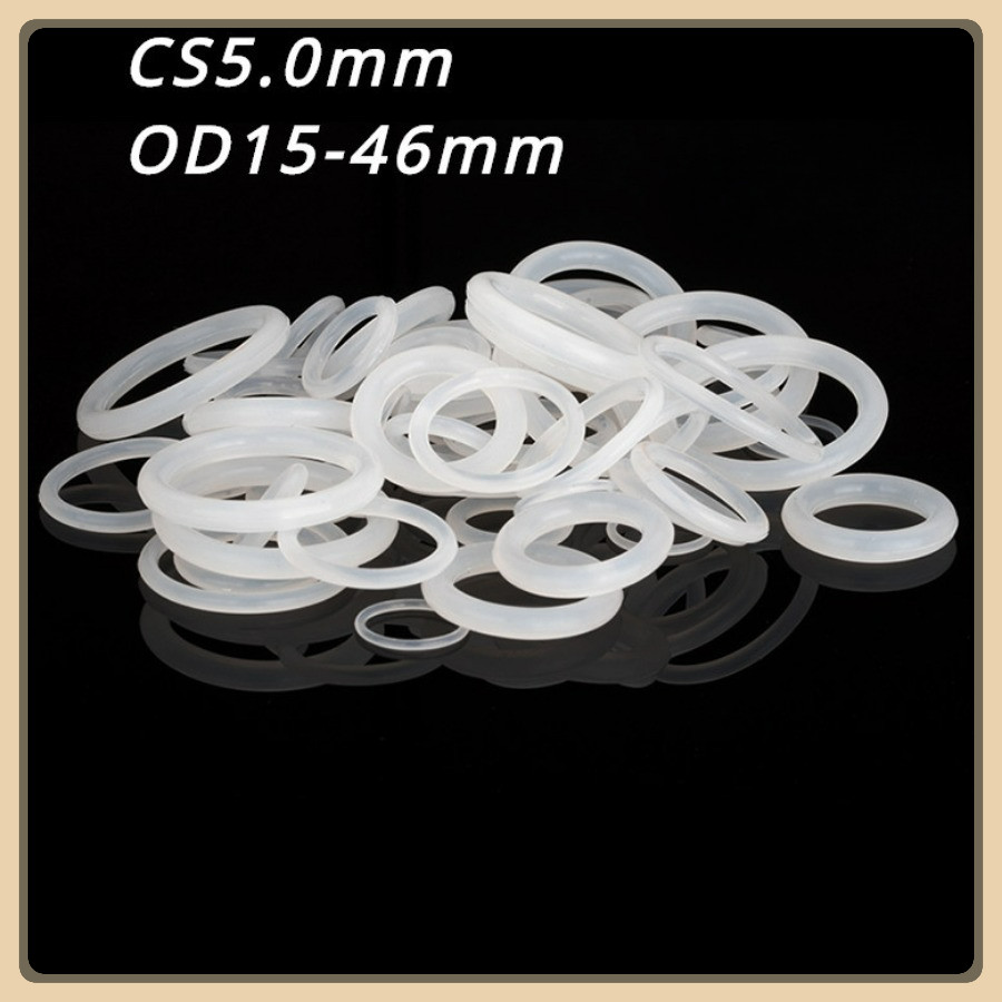 【YYH】【O-rings】矽膠O型圈 食品級白色密封圈 CS5.0mm*OD15-46mm | 蝦皮購物