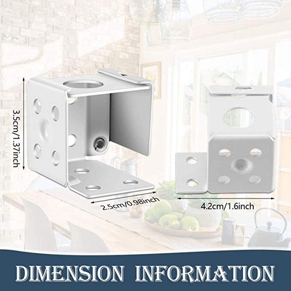 [RBANC] 2x 百葉窗頭軌支架白色頭軌端蓋支架安裝支架 | 蝦皮購物