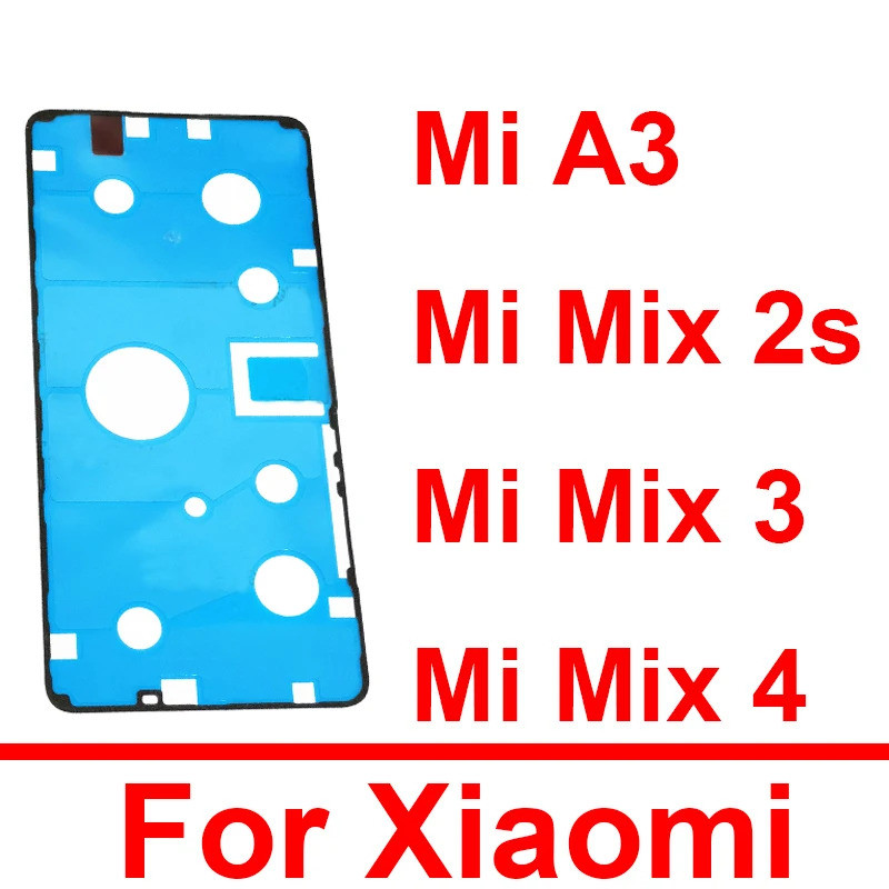 小米Mi Mix 2s Mix 3 Mix 4 Mi A3後殻門膠粘帶更換零件的後電池蓋粘閤貼紙 | 蝦皮購物
