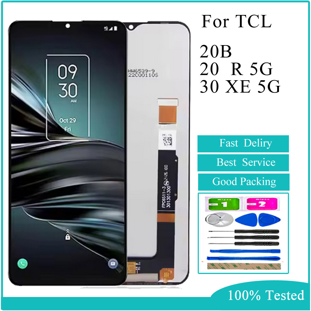 適用於 TCL 20B 20 R 5G 30 XE 5G LCD 顯示屏觸摸屏更換 | 蝦皮購物