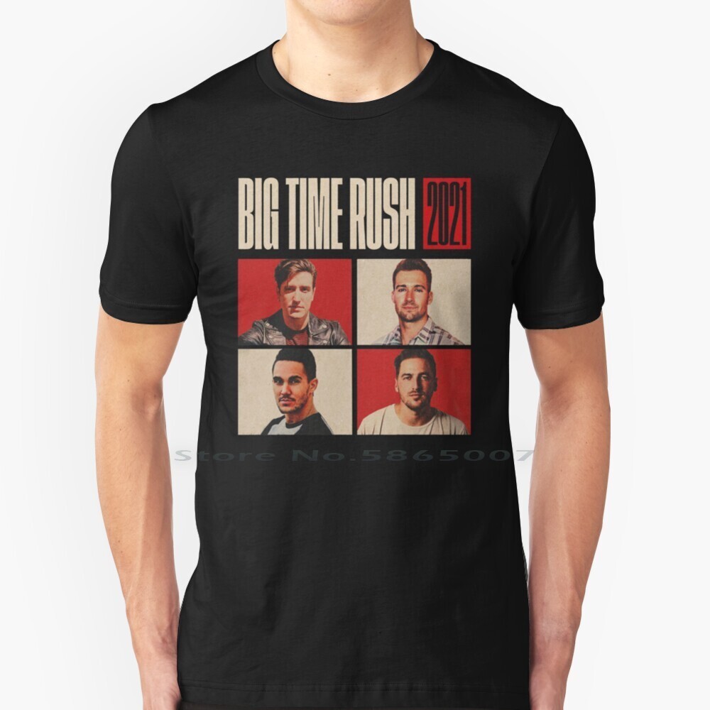 Big Time Rush Btr T 恤 100% 純棉 Big Time Rush Big Time Rush 大碼 | 蝦皮購物