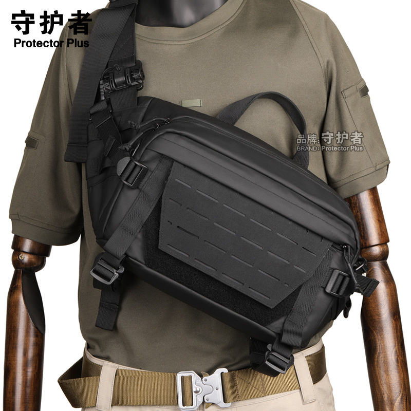 以玖戶外關注領折扣新品速發K362-模組機能挎包 防水皮膜斜背包 戰術EDC大容量斜背包男士胸包 | 蝦皮購物