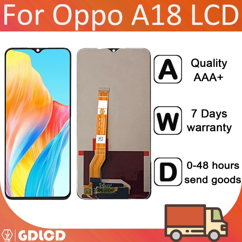 適用於 Oppo A18 CPH2591 LCD 顯示屏觸摸屏數字化儀組件更換 | 蝦皮購物