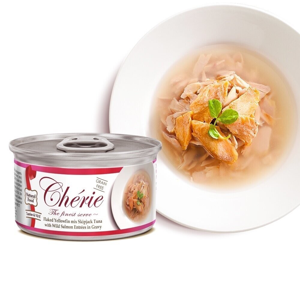 Cherie 法麗 微湯汁全系列80g【單罐】 內貓排毛配方 添加湯汁補水 貓湯罐 貓罐頭『WANG』 | 蝦皮購物