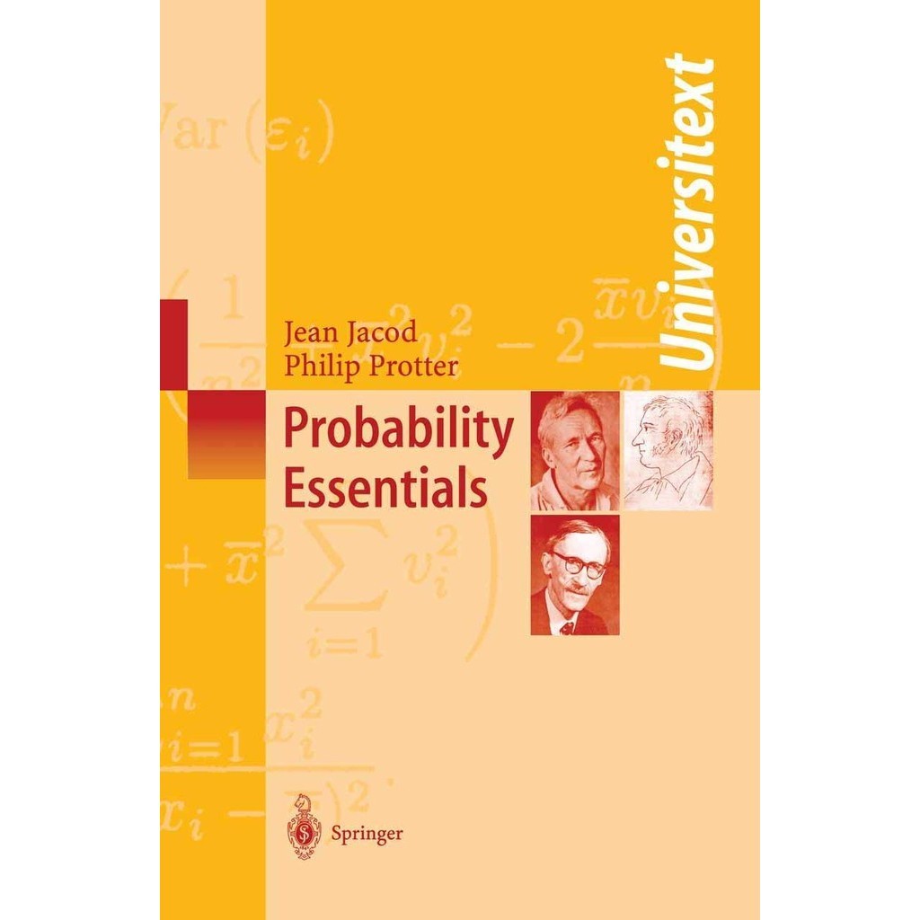 Probability Essentials/Jean Jacod Universitext 【禮筑外文書店】 | 蝦皮購物