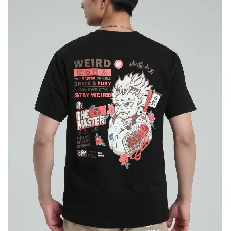 100%純棉（印花款）oniarai鬼洗 2025夏季新潮牌地藏趣味武士男士短袖T恤 | 蝦皮購物