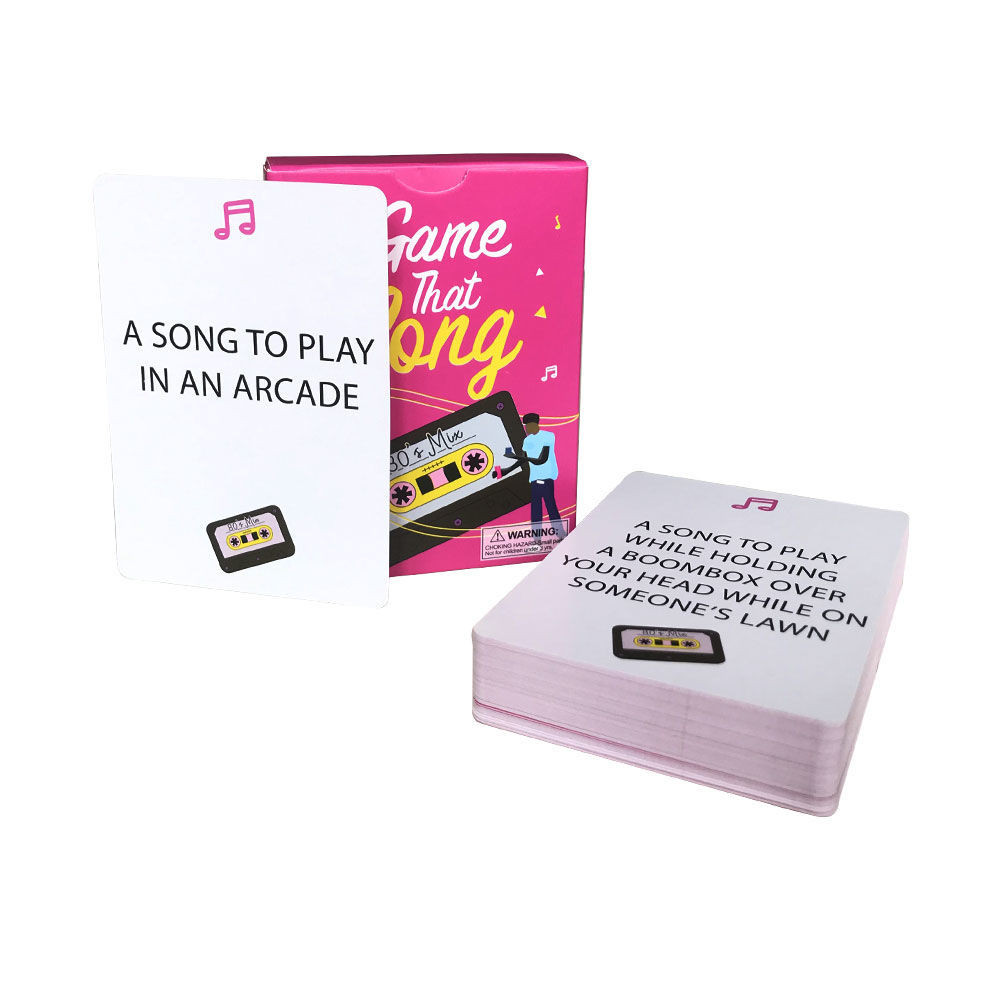 現貨9*6.5cm 音樂愛好遊戲卡牌 桌遊 卡牌遊戲 英文桌遊Game That Song 80s帶說明書 | 蝦皮購物