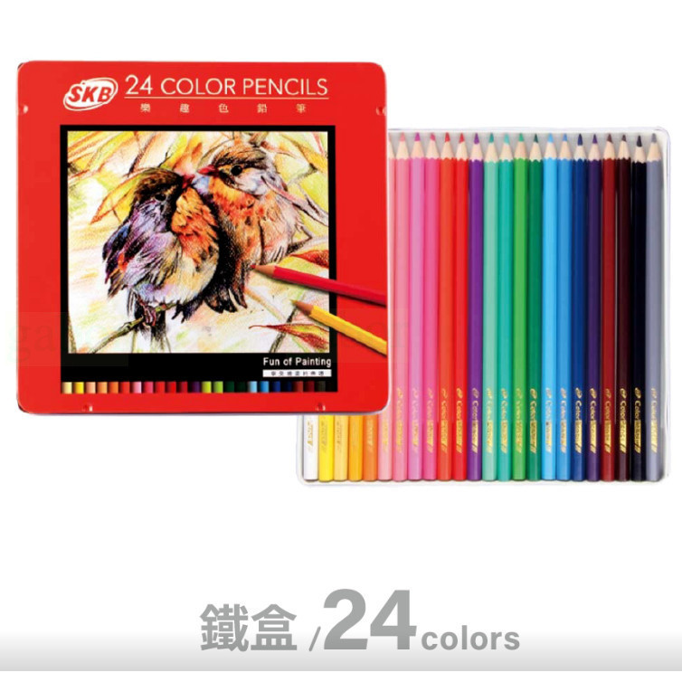 【竹科文具】原廠公司現貨 SKB NP-240 樂趣色鉛筆 【24色】 | 蝦皮購物