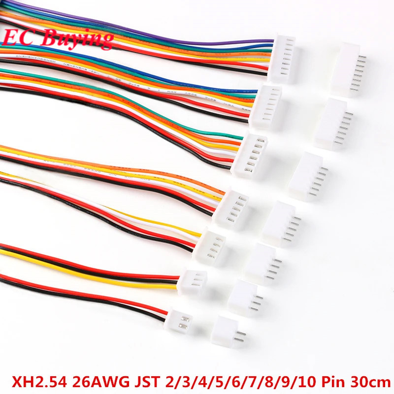 20Pcs10set JST XH2.54 XH 2.54mm 電線電纜連接器 2/3/4/5/6/7/8/9/10 針 | 蝦皮購物