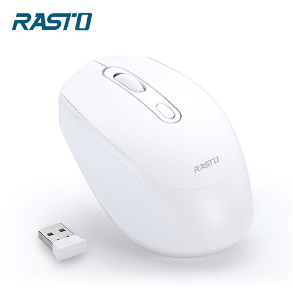 【RASTO】RM10 超靜音無線滑鼠-白 | 蝦皮購物