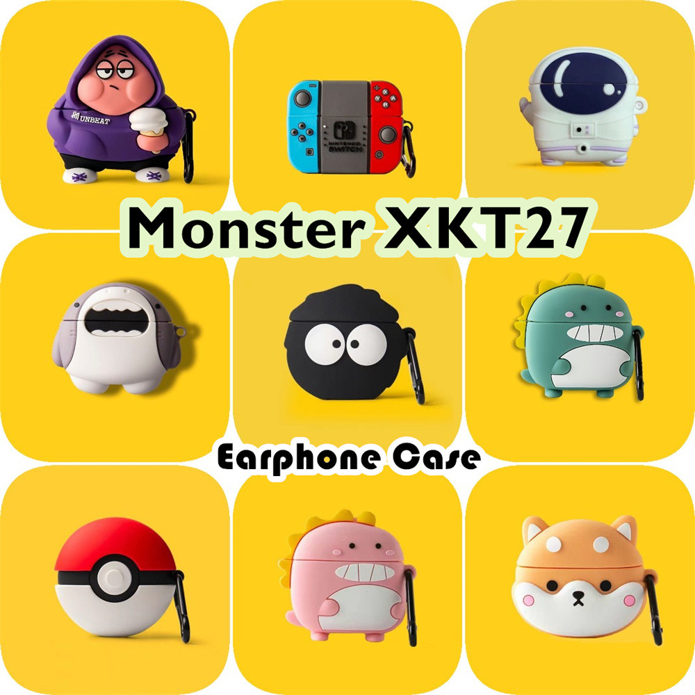 【imamura】適用於 Monster XKT27 保護套創意卡通軟矽膠耳機保護套保護套 NO.1 | 蝦皮購物