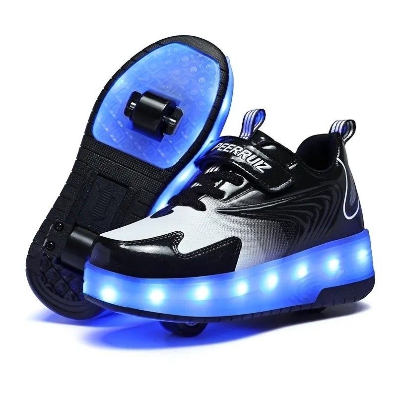 Heelys Shoes Roller Blades Kick Roller Shoes 男女高顏值收縮兩輪運動鞋男女學 | 蝦皮購物