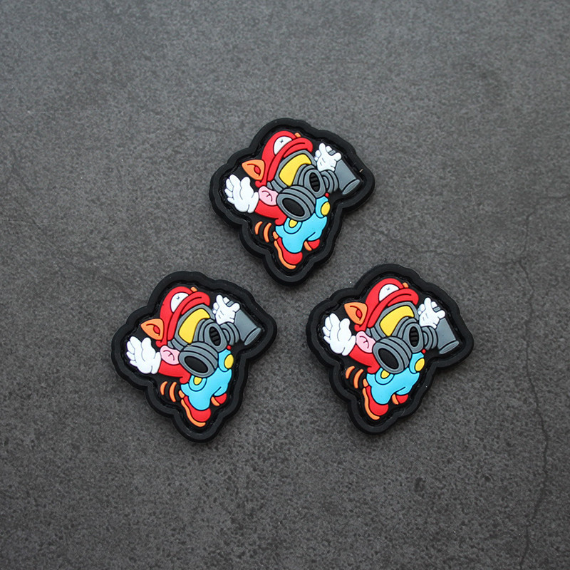 [定制] Street Fighter Spray Can Flying Mario Mini PVC 3D Velcr | 蝦皮購物