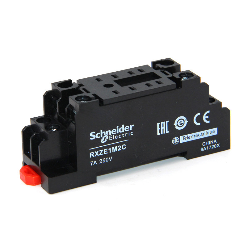 Schneider Electric/施耐德小型中間繼電器底座RXZE1M2C RXZE1M4C二開二閉8腳14腳座7A | 蝦皮購物