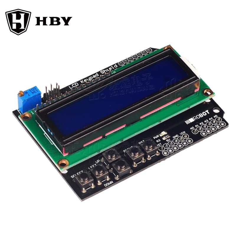 Arduino LCD 1602 液晶顯示鍵盤屏蔽 LCD1602 | 蝦皮購物