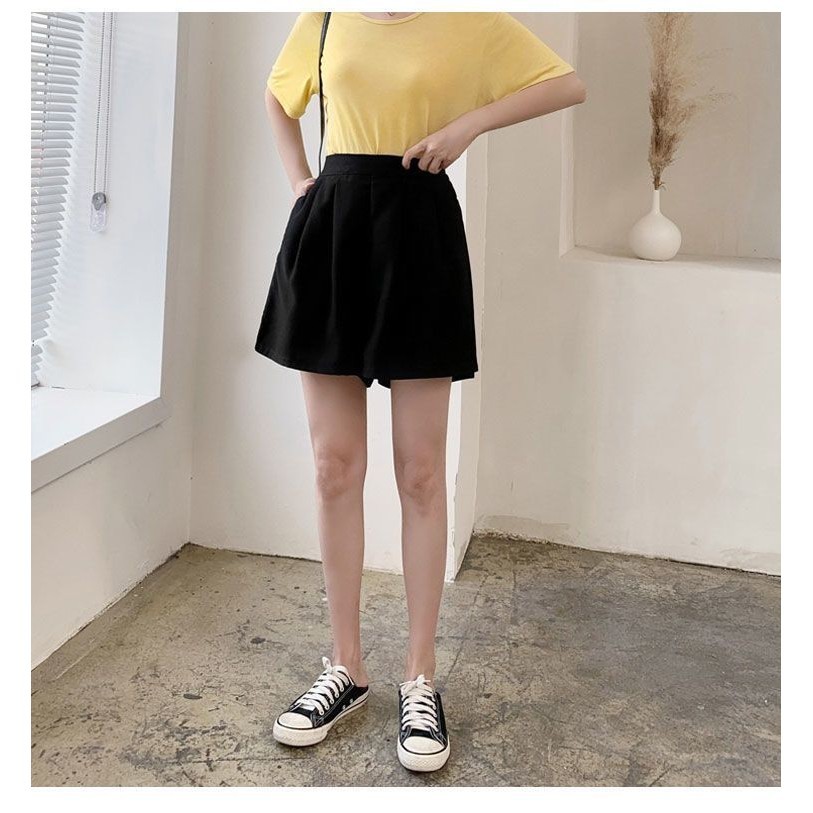 S-7XL 大尺碼短褲 夏季胖MM超大碼高腰顯瘦短褲女加肥加大寬鬆闊腿a字休閒短褲 | 蝦皮購物