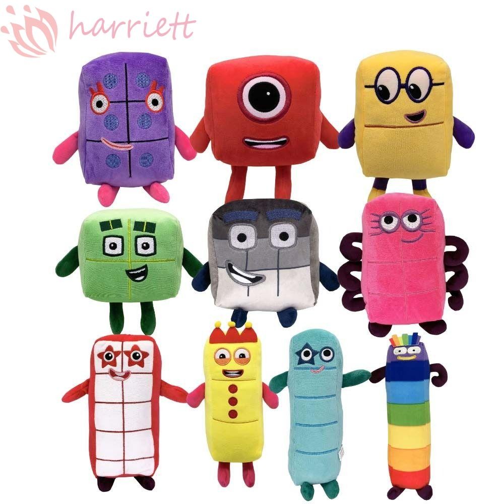 HUNIU Numberblocks 毛絨玩具電影電視節目兒童毛絨動物玩具動物毛絨家居裝飾益智玩具毛絨玩具 | 蝦皮購物