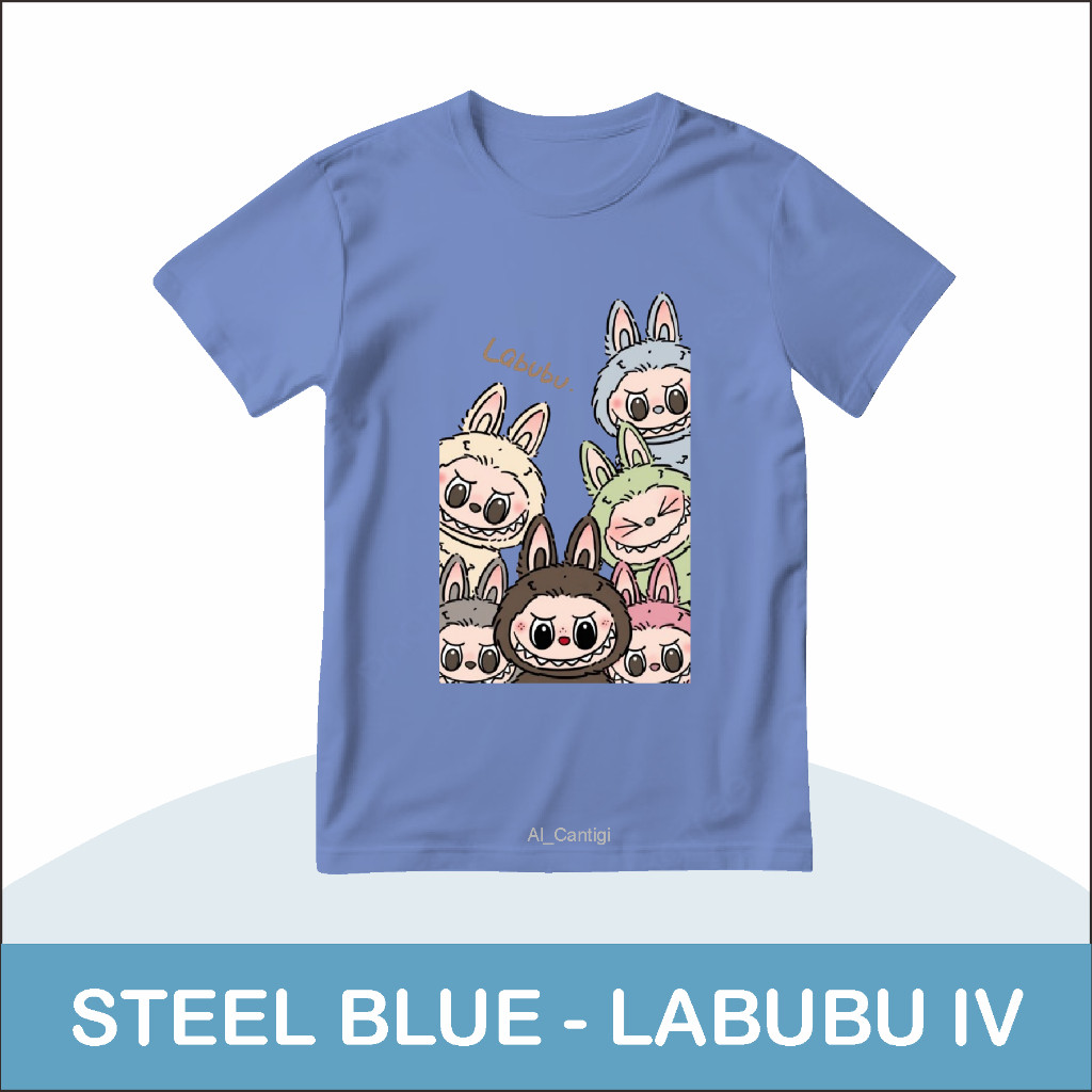 Katun LABUBU 可愛童裝最新病毒娃娃 LABUBU 純棉 30s 1-6 歲限定地球 | 蝦皮購物