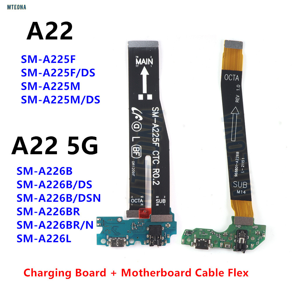 SAMSUNG 適用於三星 Galaxy A22 5G A225F SM-A226B 主板排線的快速 USB 充電器板底 | 蝦皮購物
