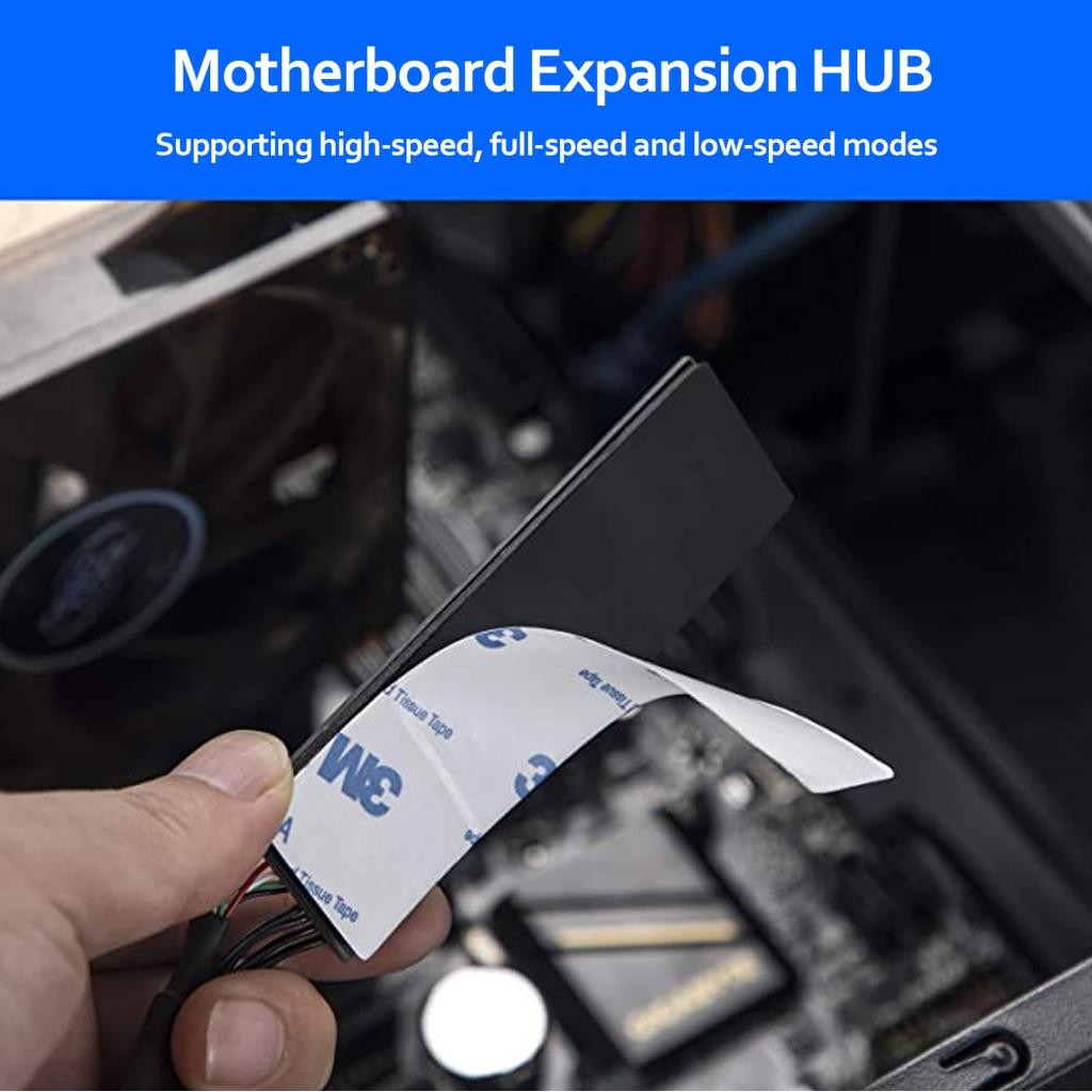Haichao-ph Hub 電腦主板 USB2.0 9PIN轉4口接口轉接卡擴展HUB | 蝦皮購物