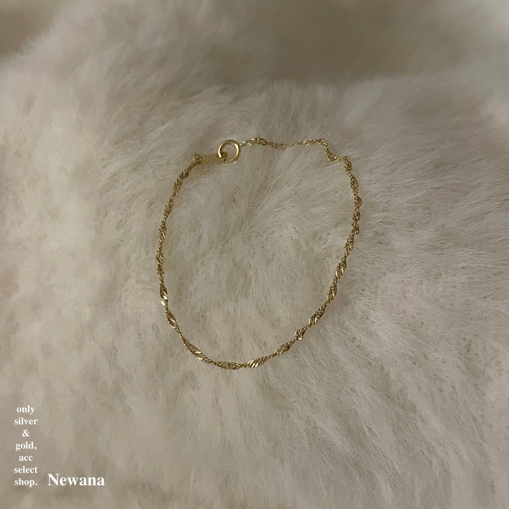 基礎款百搭鍍14k金素手鍊｜小手圍｜金素鏈｜疊戴｜兩段調節｜s925｜純銀｜現貨＋預購【n796】 | 蝦皮購物