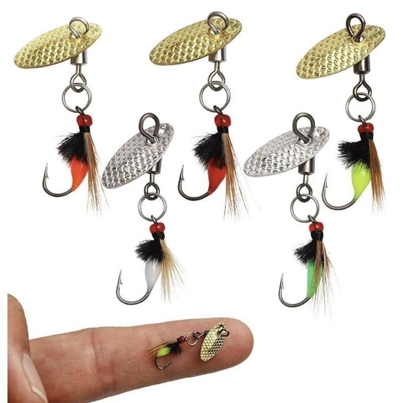 Abfisher 飛釣餌飛釣蒼蠅濕釣蒼蠅帶釣魚旋轉器的魚餌,適用於鱸魚、梭子魚 | 蝦皮購物