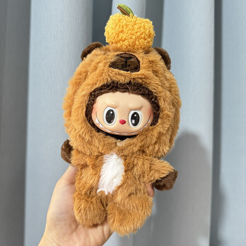 （僅售衣服]）17cm labubu/baoao卡皮巴拉連體衣 鑰匙扣掛件公仔衣服配件 玩偶換裝遊戲 女生兒童禮物 | 蝦皮購物