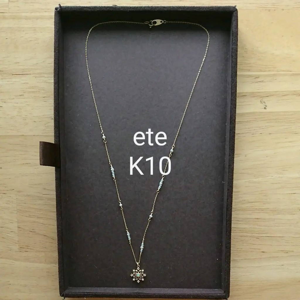 ete 項鍊 金色 珍珠 10k 日本直送 二手 | 蝦皮購物
