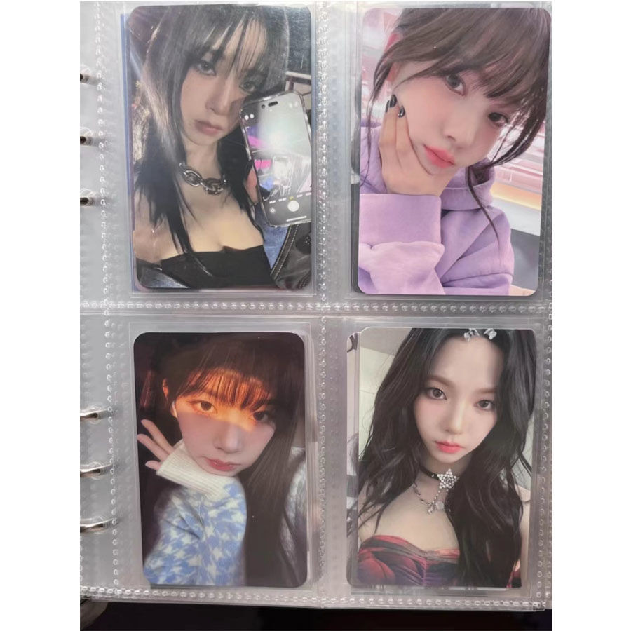 【日韓連線】台灣正版aespa女團周邊小卡柳智敏同人ins風3寸高顏值小卡打包特典小卡 | 蝦皮購物