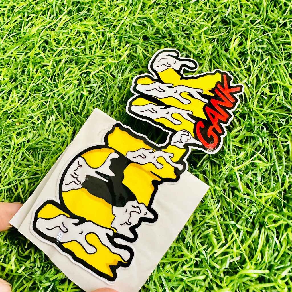 貼紙 Iclik Gank 11cm x 5cm Vinyil 光面全息圖已經整齊剪裁 | 蝦皮購物