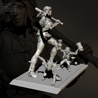 50mm 75mm ZBBOY監製 猩猩與女獵手 樹脂兵人 白模 TD-4268/3D | 蝦皮購物