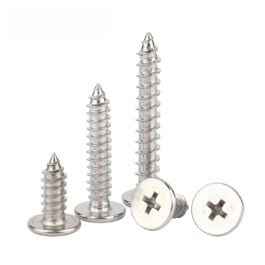 【快速出貨-】304不鏽鋼扁平頭自攻螺絲釘CA超薄頭十字沉頭自攻絲M2M3M4 | 蝦皮購物