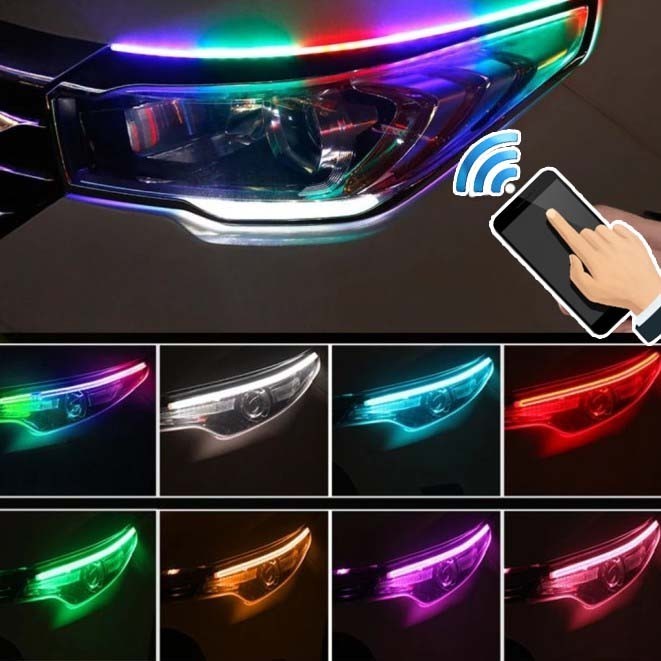 HP L-light DRL LED 運行轉向信號燈 Luminos DB1 控制從惠普全彩 RGB LED 眉毛摩托車 | 蝦皮購物