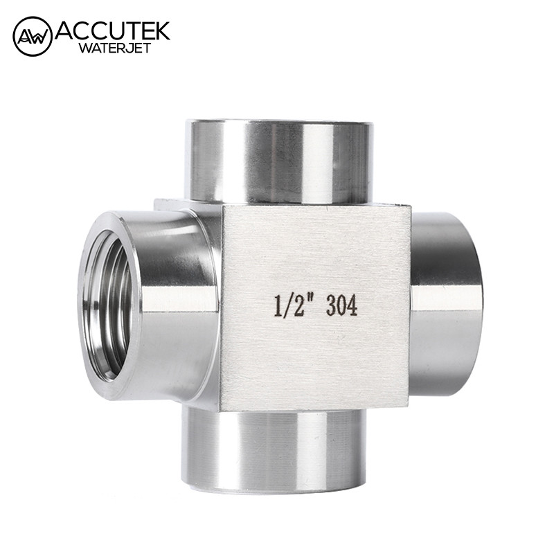 304不鏽鋼高壓內絲四通接頭 4分加厚內牙螺紋十字等徑四通2分DN15 | 蝦皮購物