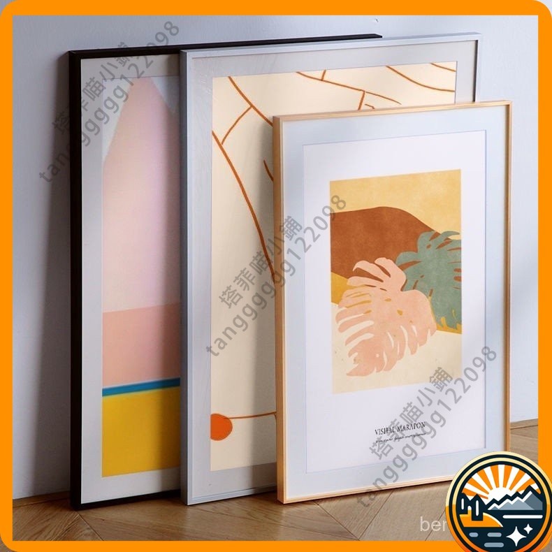 台灣出貨 限時下殺 A2 A3 A4鋁合金畫框 大號簡約窄邊外框 2K 4K8開廣告海報框 拼圖框掛牆 十字繡鑽石畫框 | 蝦皮購物