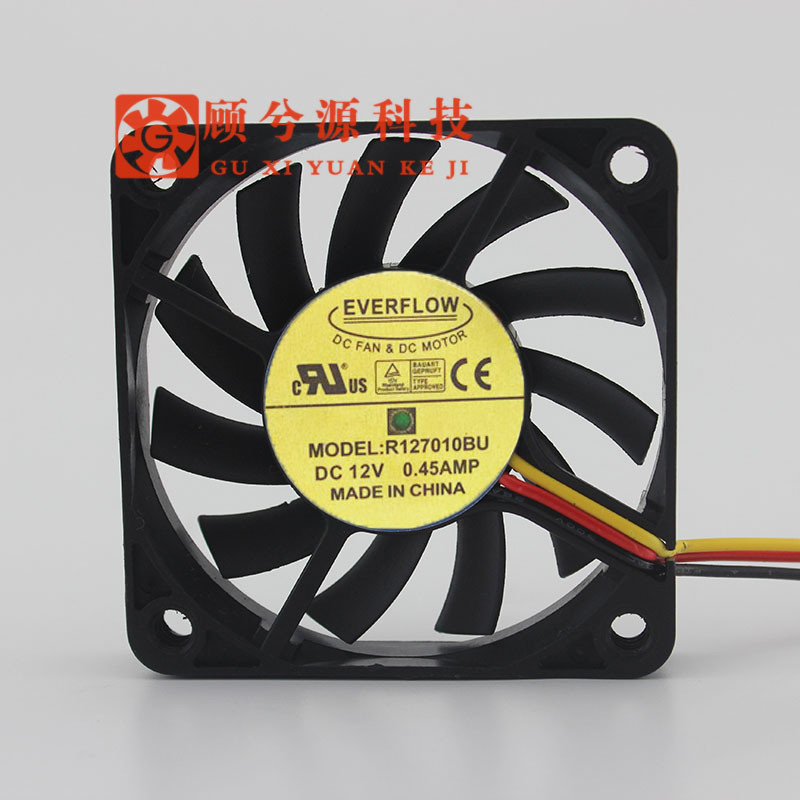 EVERFLOW R127010BU 12V 0.45A 7CM 7010 大風量 靜音 散熱風扇可統編收據 | 蝦皮購物