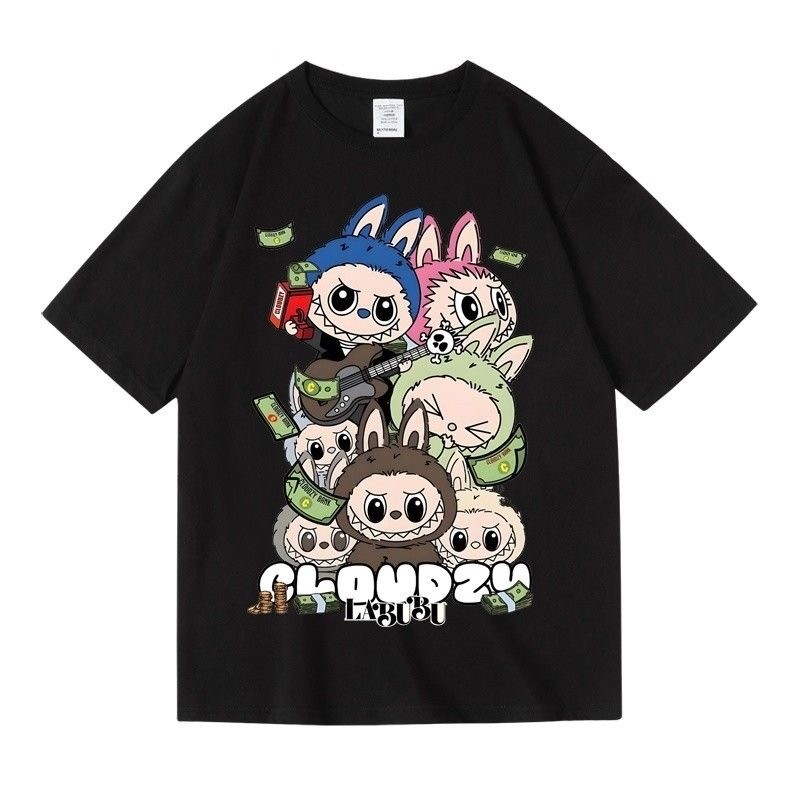 【M-8XL情侶T恤】2025新款夏季日系吉他卡通拉布印花T恤純棉男女中性大碼T恤時尚T恤 | 蝦皮購物