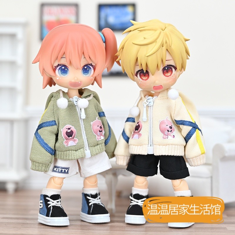 【台灣出貨】黏土人 OB11娃衣 休閒可愛外套 gsc素體衛衣 ufdoll褂子p9 Molly ymy衣服 | 蝦皮購物