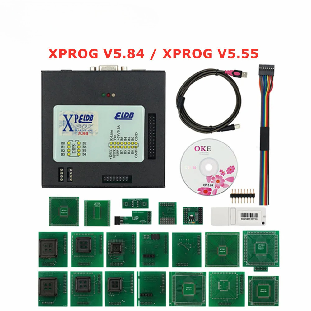 完整適配器 XPROG-M V5.84 添加新的授權 XPROG V5.55 金屬盒讀寫 EEPROM X-PROG E | 蝦皮購物