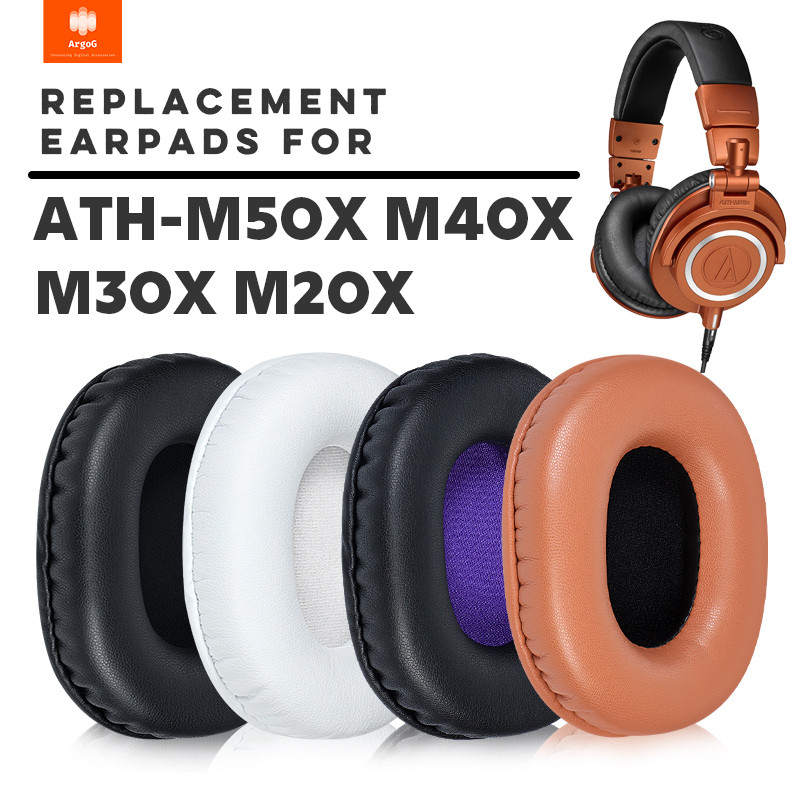 Audio-technica ATH-M10 M20 M30 M40 M50X PRO5軟皮耳機頭帶降噪替換耳墊 | 蝦皮購物