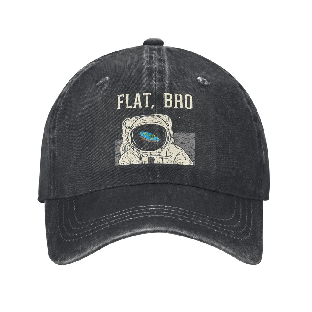 Cool Accessories Flat Bro Astr0Naut 搞笑地球陰謀理論牛仔帽 | 蝦皮購物