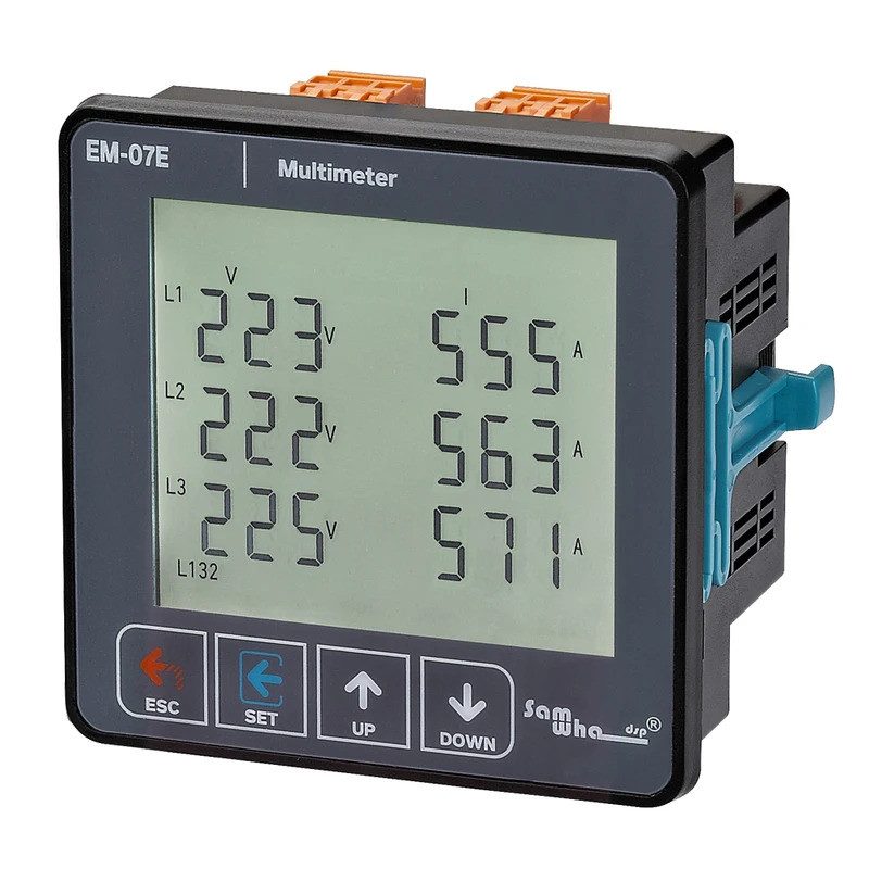 Samwha-dsp EM-07E 電壓、電流、頻率、透明功率、萬用表、3P&4W | 蝦皮購物